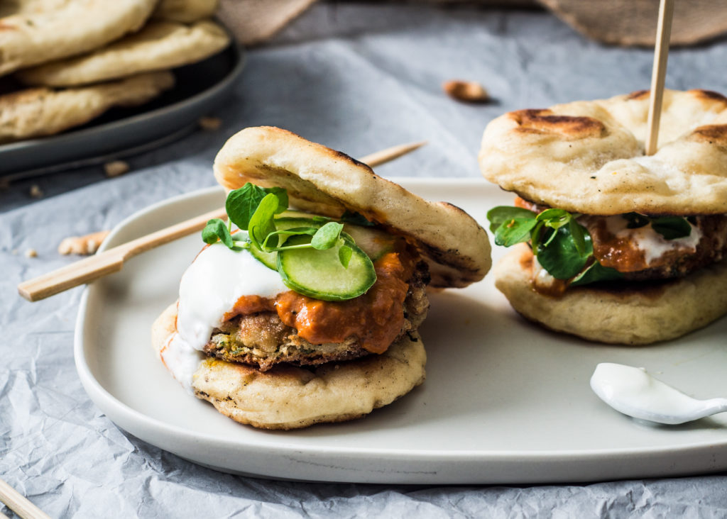 Paneer Kofta Sliders with Baby Naan - Rhubarb & Cod